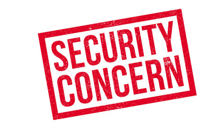 Security concern rubber stamp Royalty Free Vector Image