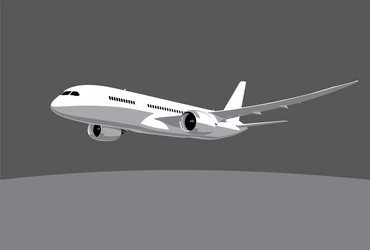 Boeing 787 dreamliner Royalty Free Vector Image