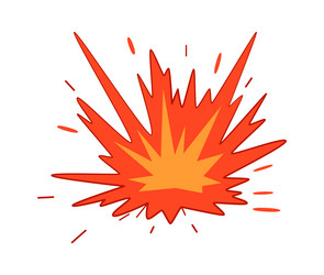 Comics book explosion Royalty Free Vector Image