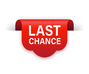 Last chance icon logo design Royalty Free Vector Image