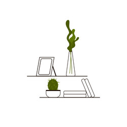 Plants on Shelf Vector Images (over 7,100)