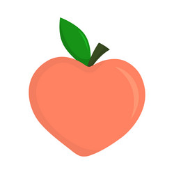 Orange peach icon Royalty Free Vector Image - VectorStock