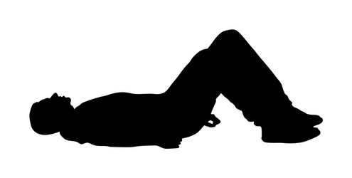 Laying Down Silhouette