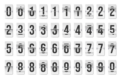 Flip Number Vector Images (over 2,200)