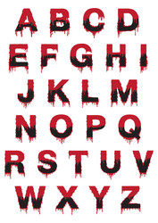 Latin symbol font with drop Royalty Free Vector Image