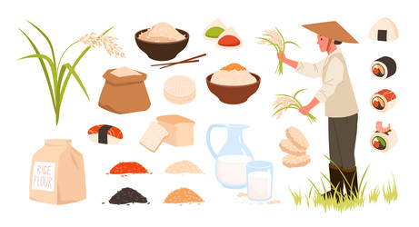 Rice Plant Cartoon Vector Images (over 1,100)
