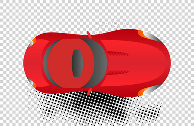 Formula 1 race car sport icon top view Royalty Free Vector