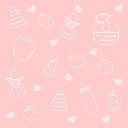 Pink Baby Background Vector Images (over 55,000)