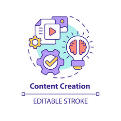Content Creation Icon Vector Images (over 1,600)