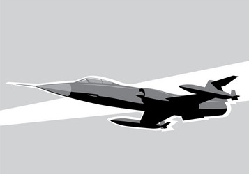 Military aviation jet fighter design Royalty Free Vector