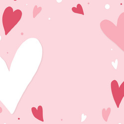 Cute heart bubble pattern background Royalty Free Vector