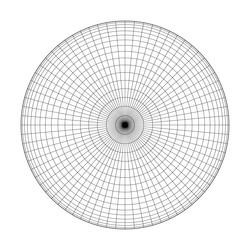 Front view of planet earth globe grid meridians Vector Image