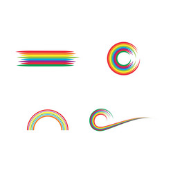 Rainbow logo Royalty Free Vector Image - VectorStock