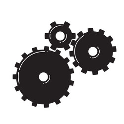 Gears cogs and wheels engine transmission Vector Image