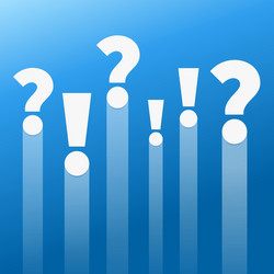 Question and answers symbols Royalty Free Vector Image
