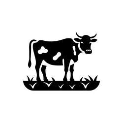 Cattle Grazing Icon Vector Images (over 2,100)
