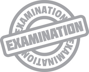 Exam rubber stamp Royalty Free Vector Image - VectorStock