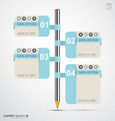 Colorful infographic clean template Royalty Free Vector