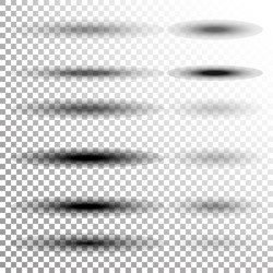 Shadow effect set Royalty Free Vector Image - VectorStock
