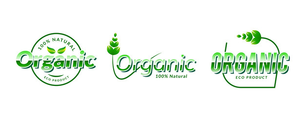 Organic logo Royalty Free Vector Image - VectorStock