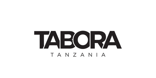 Tabora in the tanzania emblem design features Vector Image