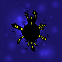 Background halloween bright spooky scary template Vector Image