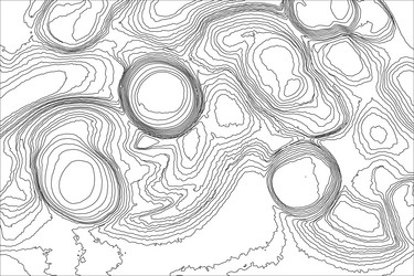Topographic Map Black and White Vector Images (over 1,000)