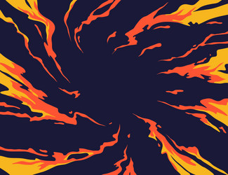 Comic book fantastic fire flames smoke background Vector Image