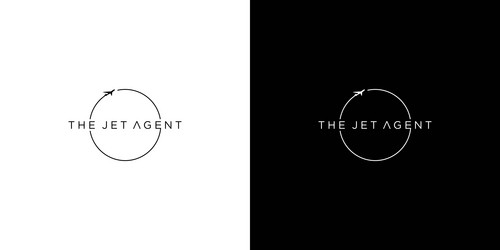 Jet airplane logo design simple and modern 4 Vector Image
