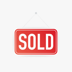 For sale label or price tag on white background Vector Image