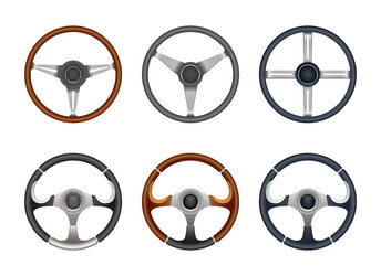 Steering wheel design isolated on white background