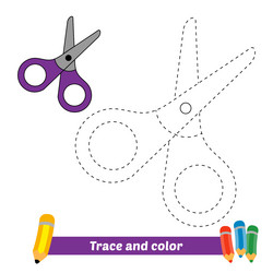 Handwriting practice for kids with robot Vector Image