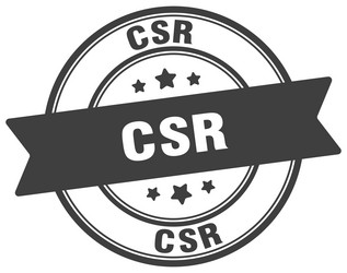 Csr stamp label on transparent background Vector Image