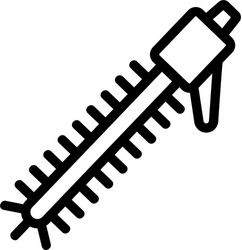 Electric garden brush cutter icon outline Vector Image
