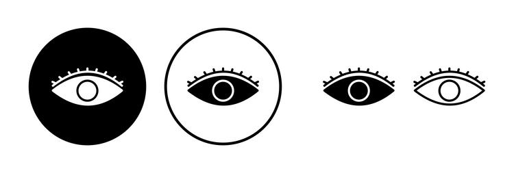 Eye icon look and vision icon icon Royalty Free Vector Image