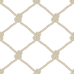 Seamless nautical rope knot pattern Royalty Free Vector