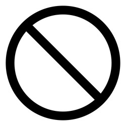 No entry restriction sign forbidding icon Vector Image