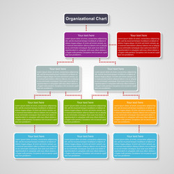 Infographic design organization chart template Vector Image