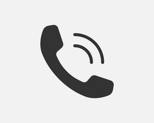 Receiving call simple icon Royalty Free Vector Image
