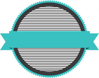 Realistic brown color heraldic circular shape Vector Image