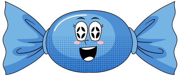 Red candy wrap icon cartoon Royalty Free Vector Image