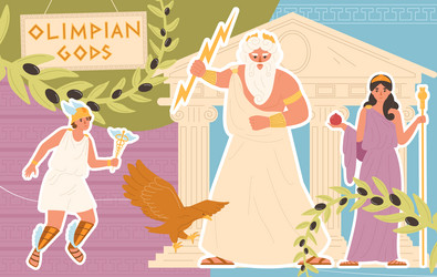 Greek gods set Royalty Free Vector Image - VectorStock
