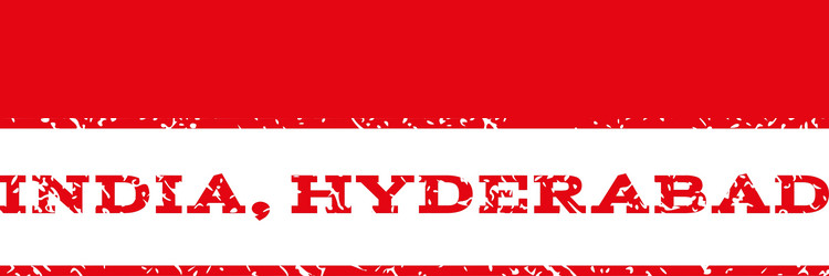 India hyderabad watermark stamp Royalty Free Vector Image