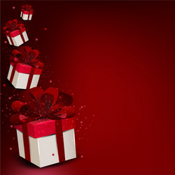 Elegant background with gift box Royalty Free Vector Image