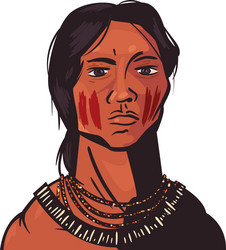 Woman indigenous character Royalty Free Vector Image