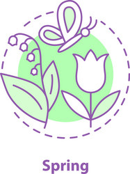 Spring season concept icon Royalty Free Vector Image