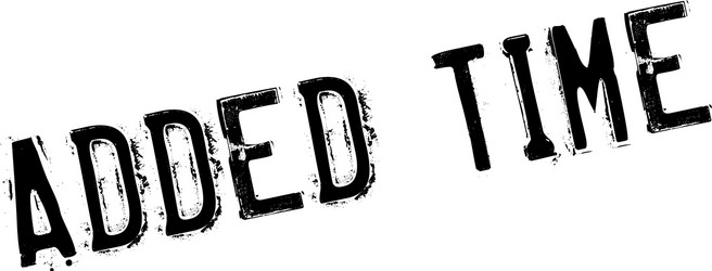 Extra time stamp typ Royalty Free Vector Image