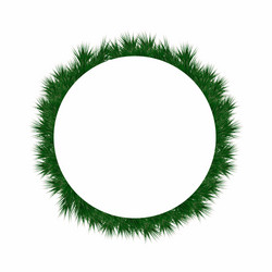 Round christmas background with colorful Vector Image