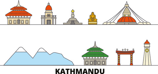 Kathmandu Nepal Landmark Vector Images (over 210)