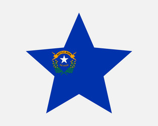 Nevada map flag of nv usa with banner Royalty Free Vector